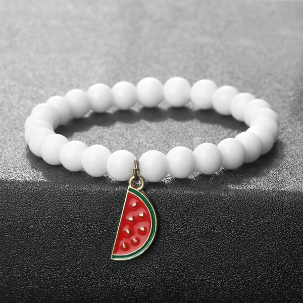 Watermelon Beaded Bracelet – The Palestine Shop